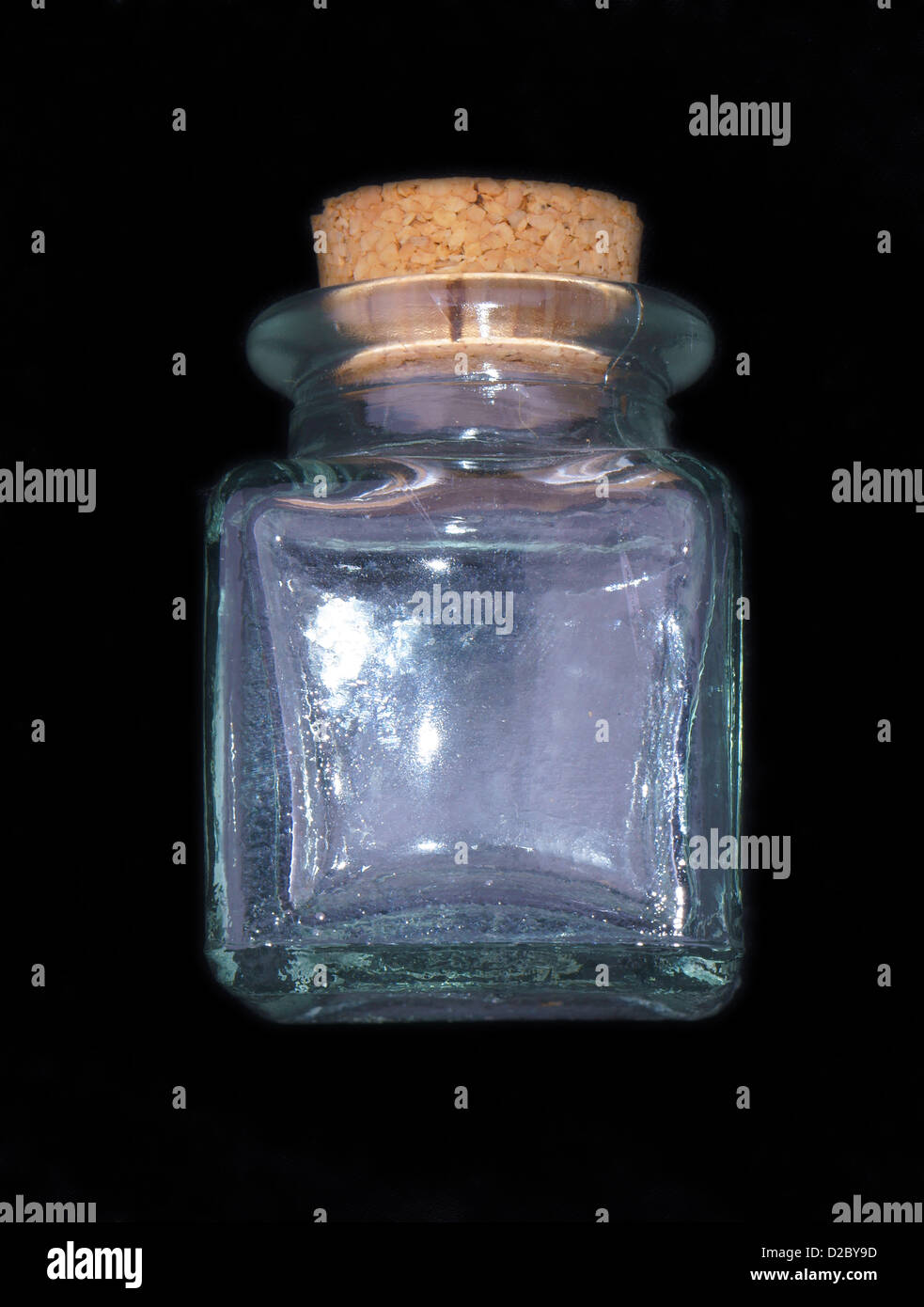 Glass Bottle With Cork Stock Photo - Alamy