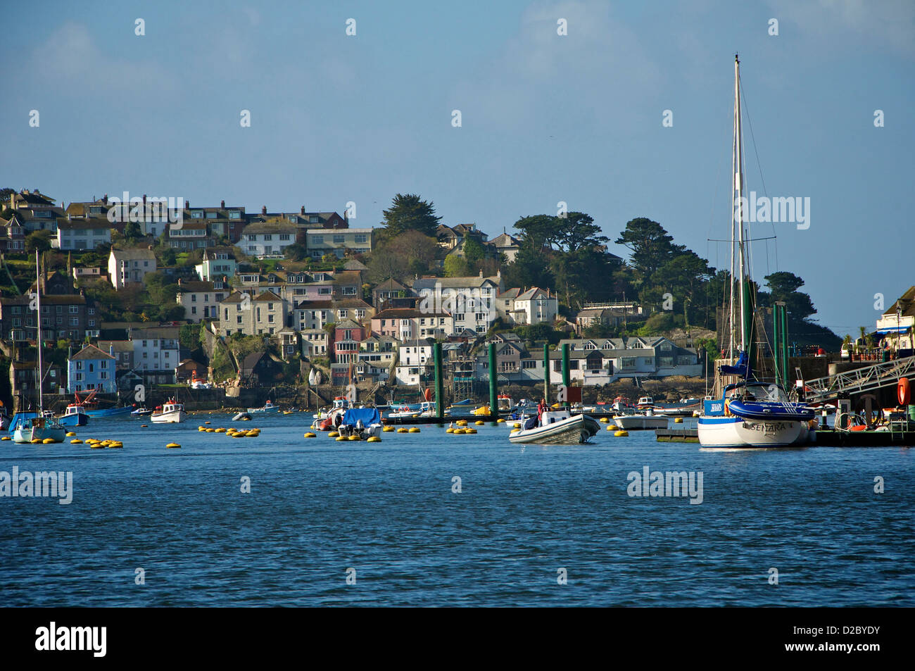 Fowey Cornwall UK River Stock Photo - Alamy