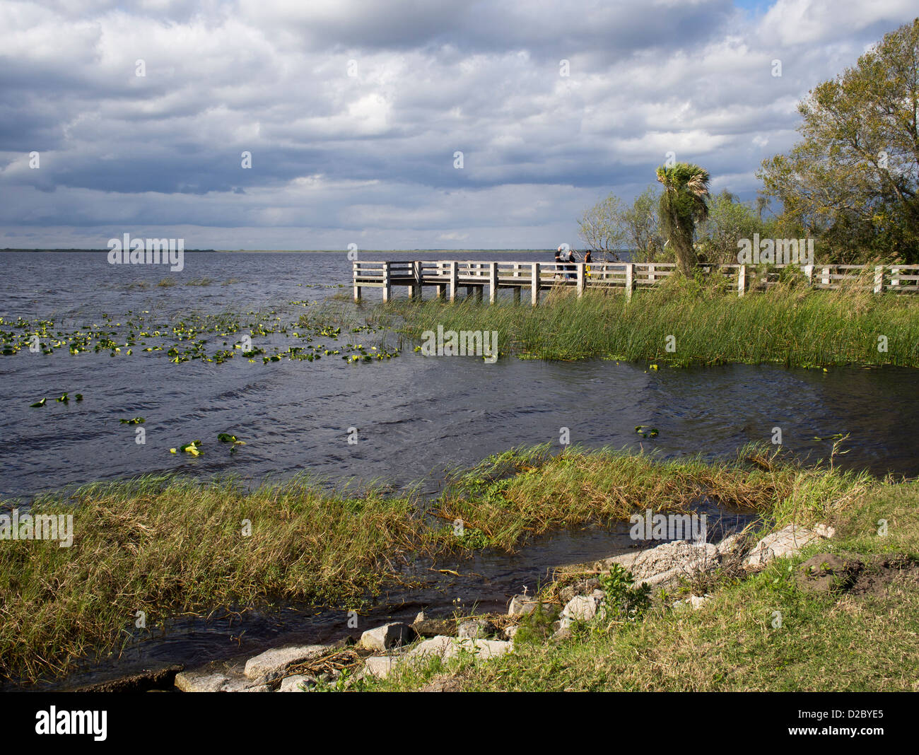 Lake Washington on the St Johns River in Florida at Melbourne in ...