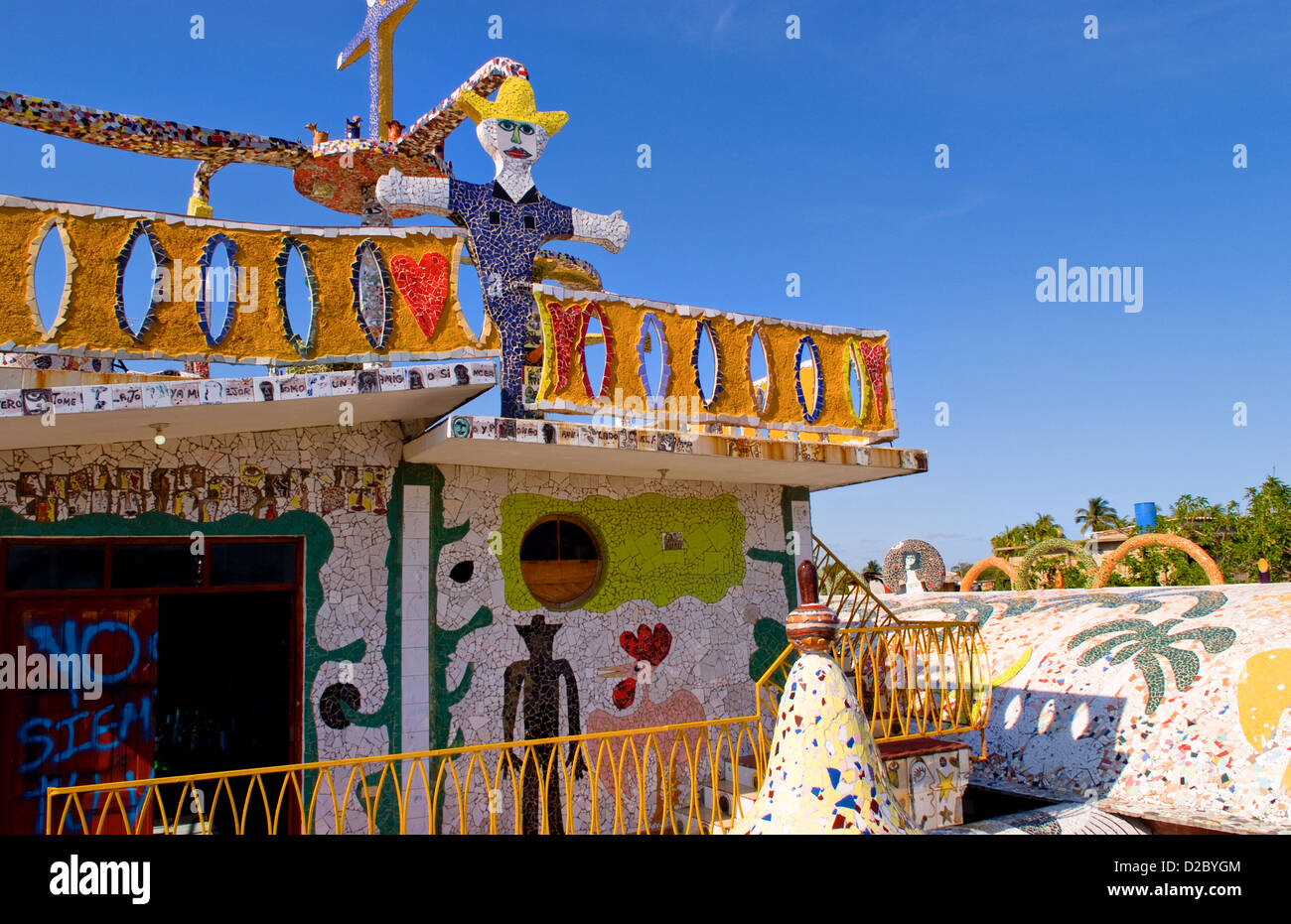 Havana, Cuba, Home Of Ceramic Artist Jose Fuster In The Jaimanitas ...