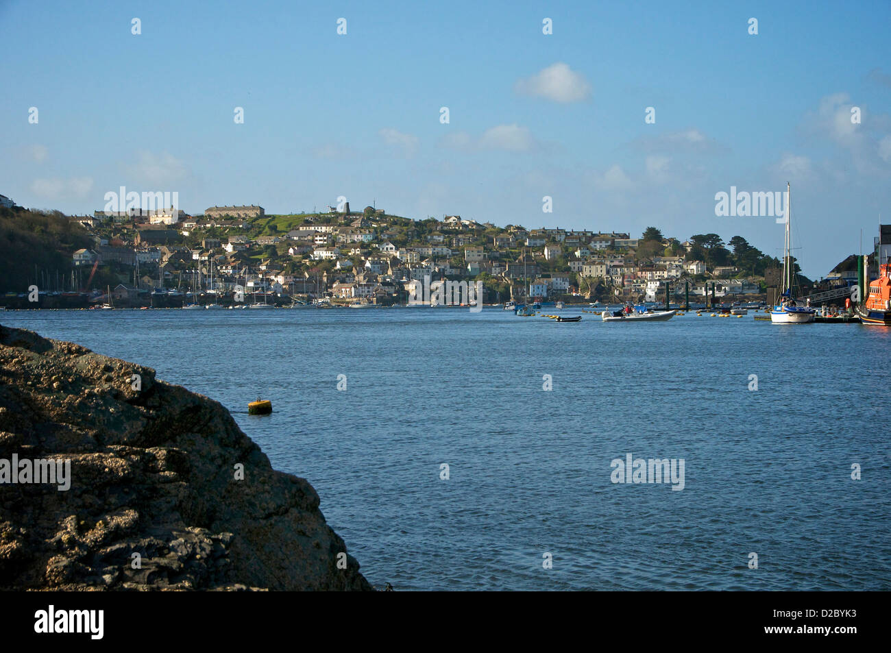 Fowey Cornwall UK River Stock Photo - Alamy