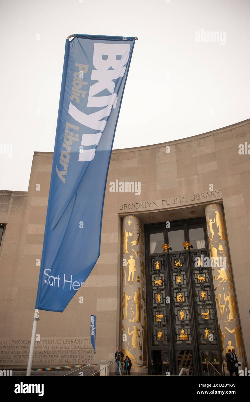 The Brooklyn Public Library in Brooklyn in New York Stock Photo - Alamy