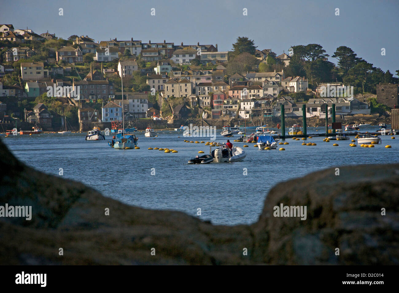 Fowey Cornwall UK River Stock Photo - Alamy