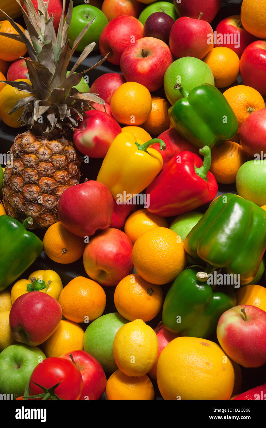 Cologne, Germany, fruits and vegetables at the fair Anuga Stock Photo ...