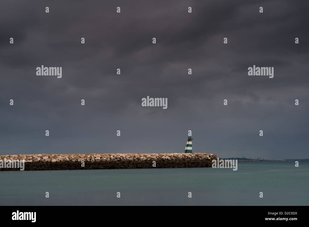 Portugal breakwater hi-res stock photography and images - Alamy