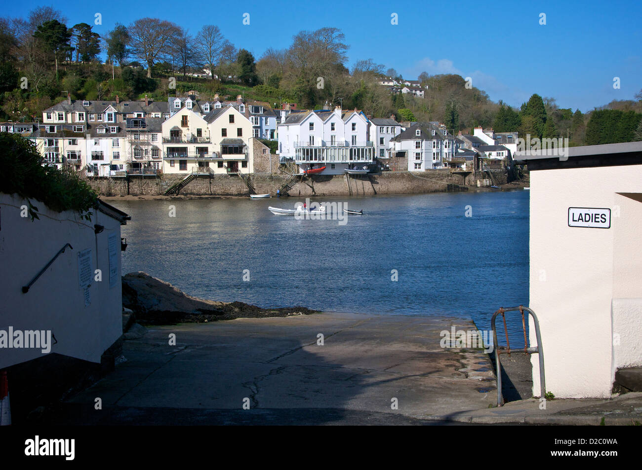Fowey Cornwall UK River Stock Photo - Alamy
