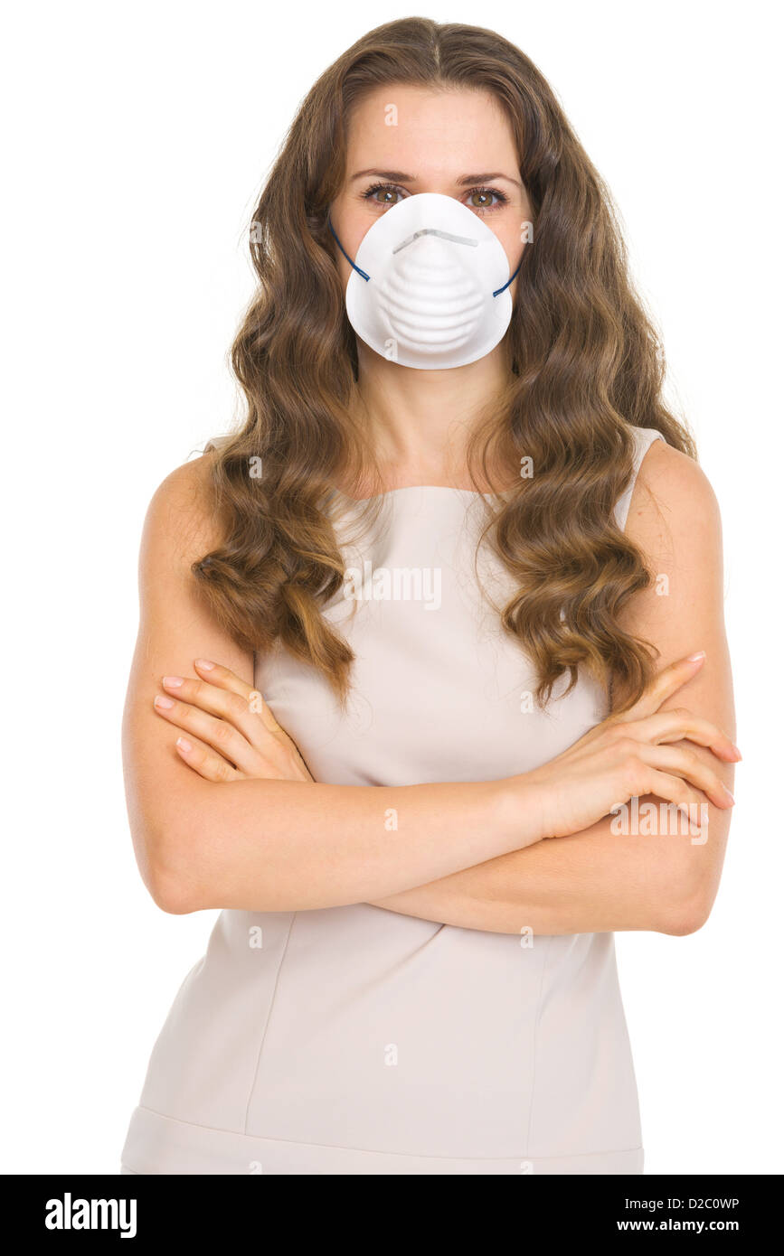 Young woman in cone mask Stock Photo - Alamy