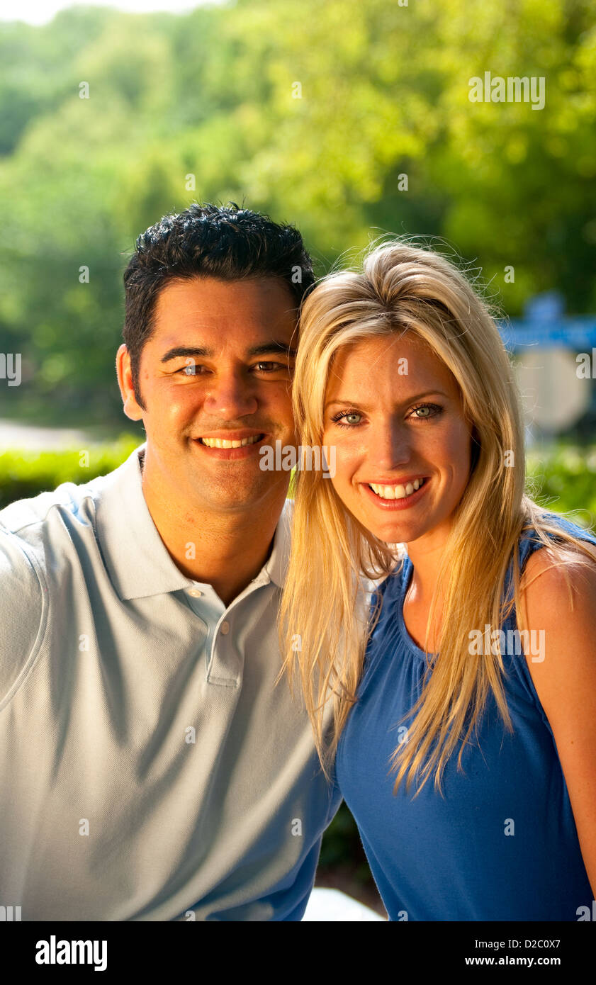 Portrait couple outdoors people couples close ups portrait black and ...