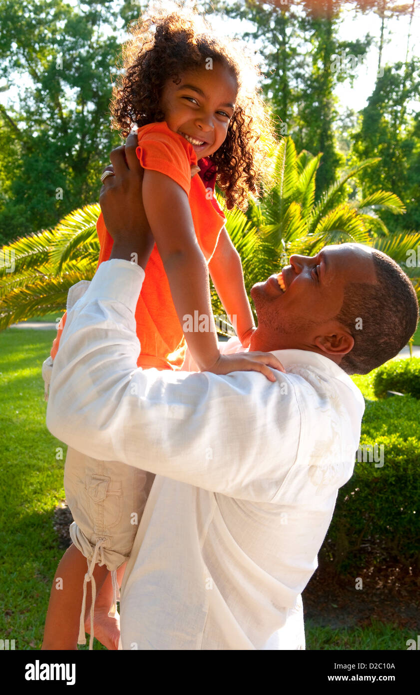 Father With His 6 Year Old Daughter Stock Photo - Alamy