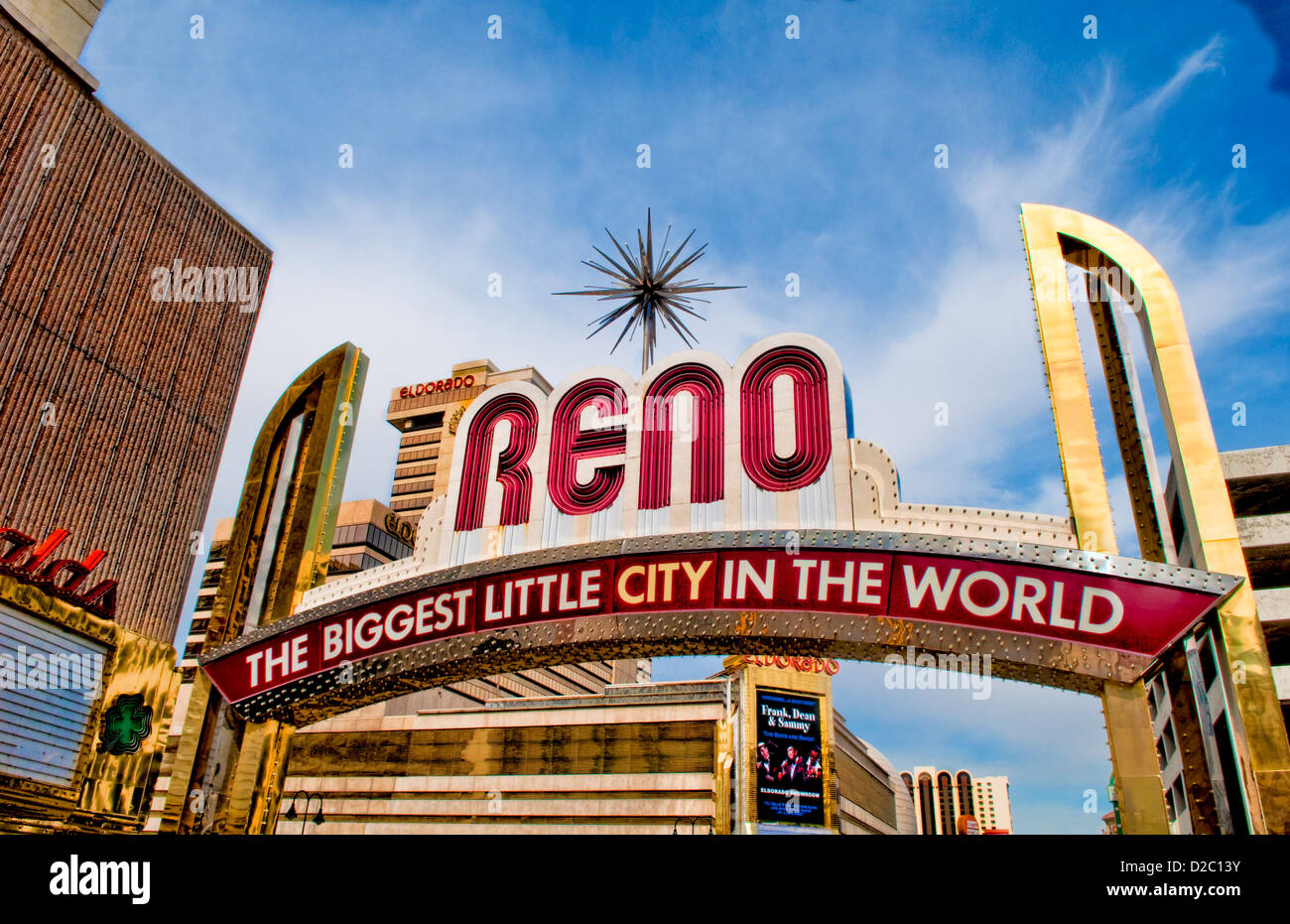 Reno, Nevada. The Biggest Little City In The World Stock Photo - Alamy