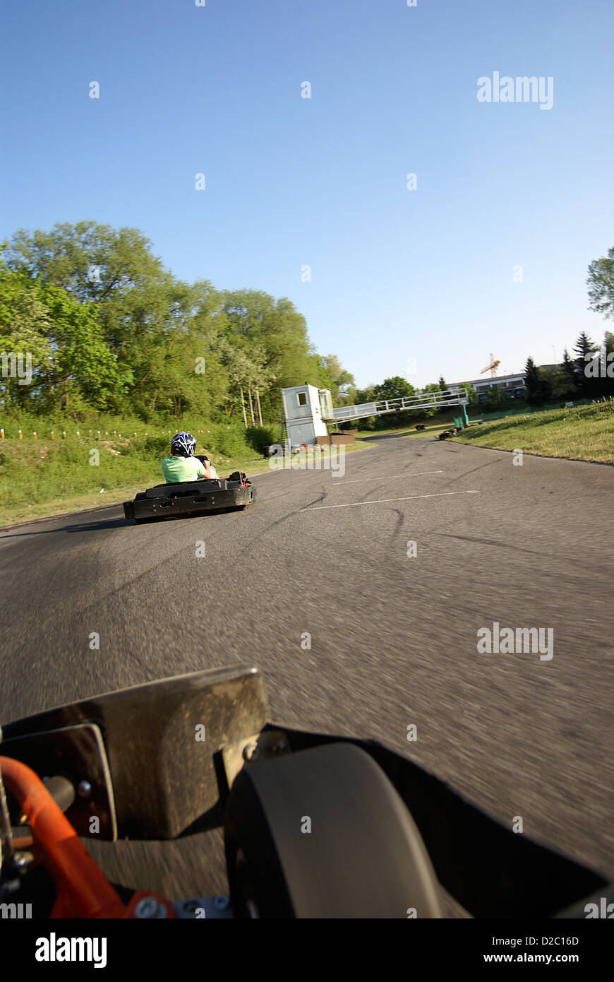 Go Kart, race, driver, track, munich, germany Stock Photo - Alamy