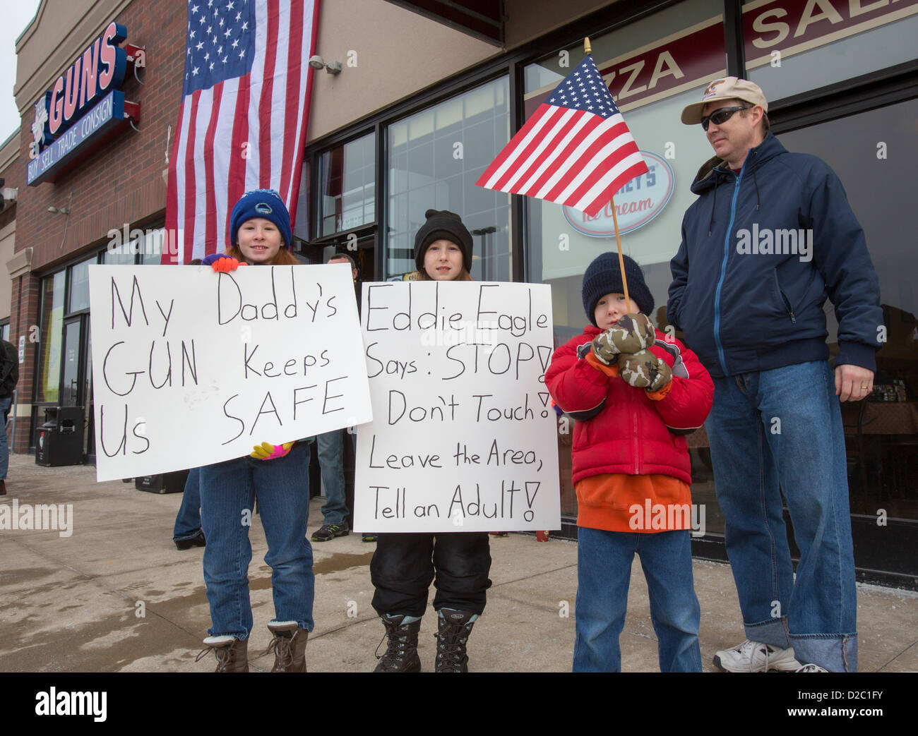 Milford, Michigan - Children were among those who crowded the Huron ...