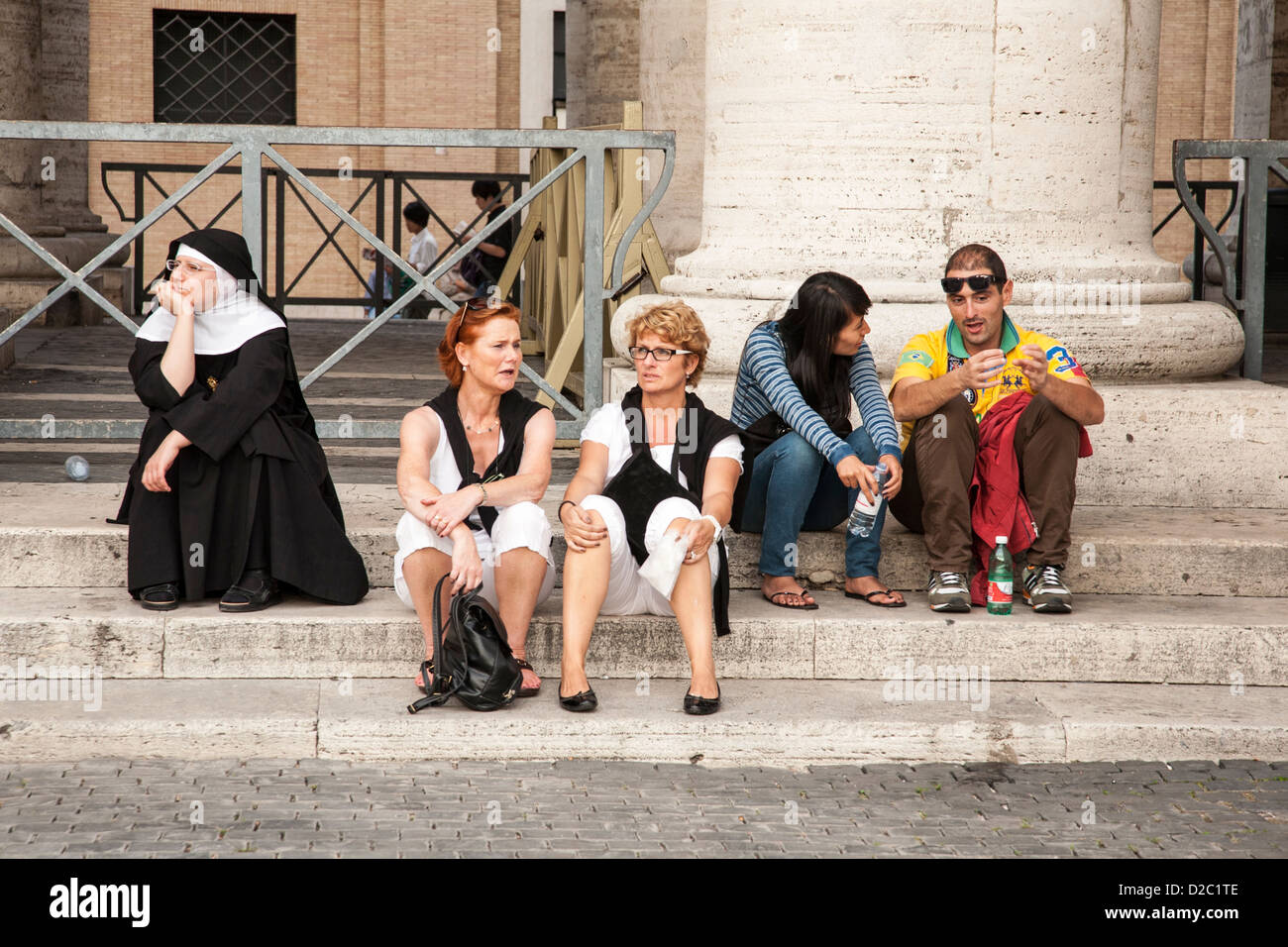 St Peters Square Sitting Vatican High Resolution Stock Photography and ...