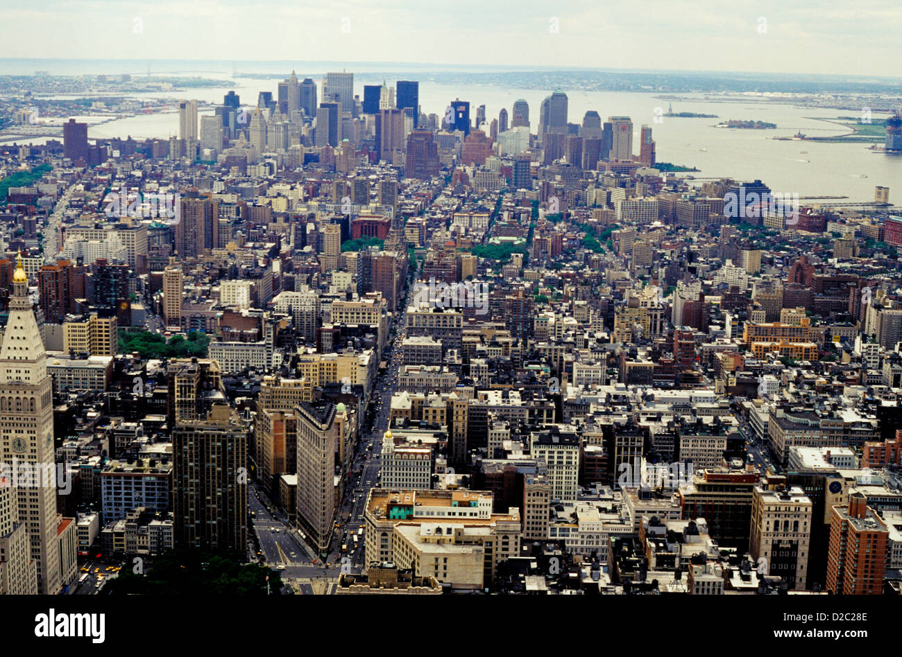 New York City. View From Empire State Building, Looking South Stock ...