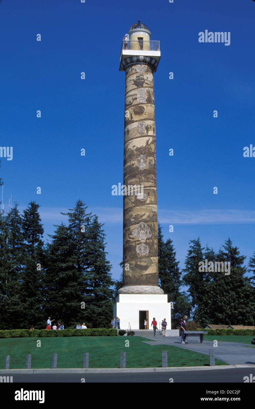 Oregon. Astoria Column Stock Photo - Alamy