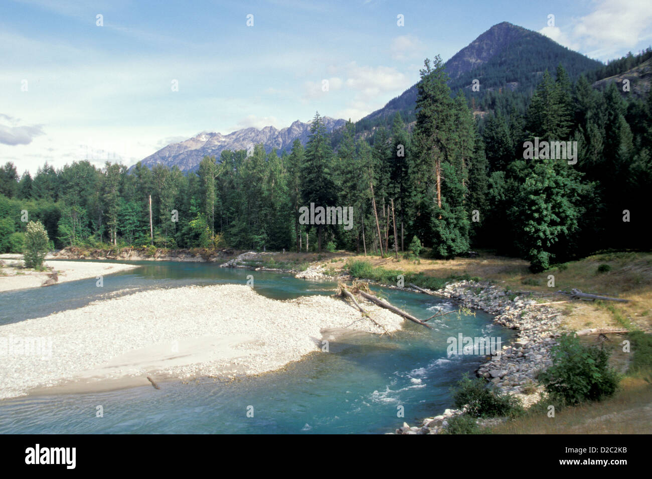 Washington. Lake Chelan National Recreation Area. Stehekin River Stock ...