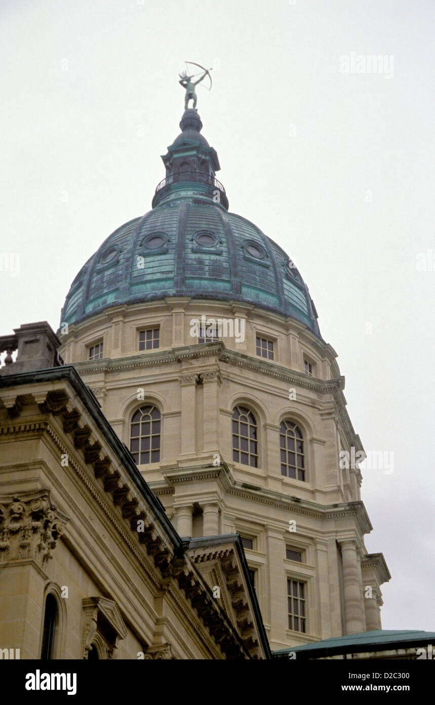 Kansas. Topeka. Kansas State Capitol Building. Dome Stock Photo - Alamy