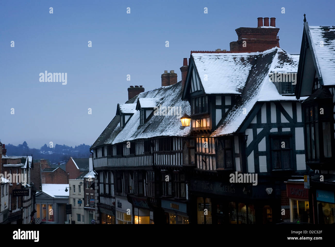 Wyle cop in shrewsbury in hi-res stock photography and images - Alamy