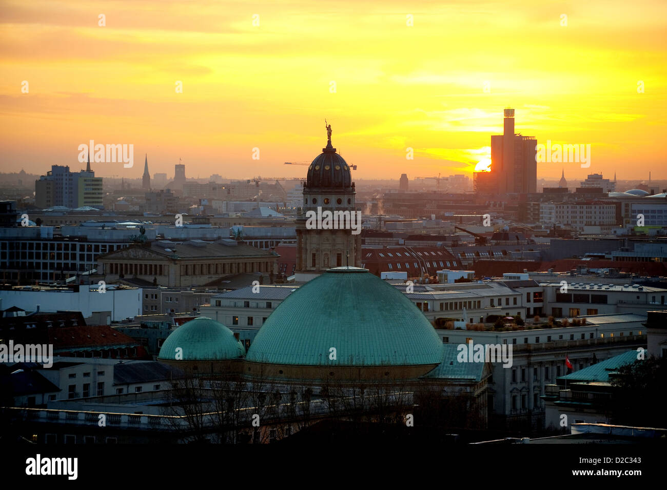 Berlin, Germany, sunset over Berlin Stock Photo - Alamy