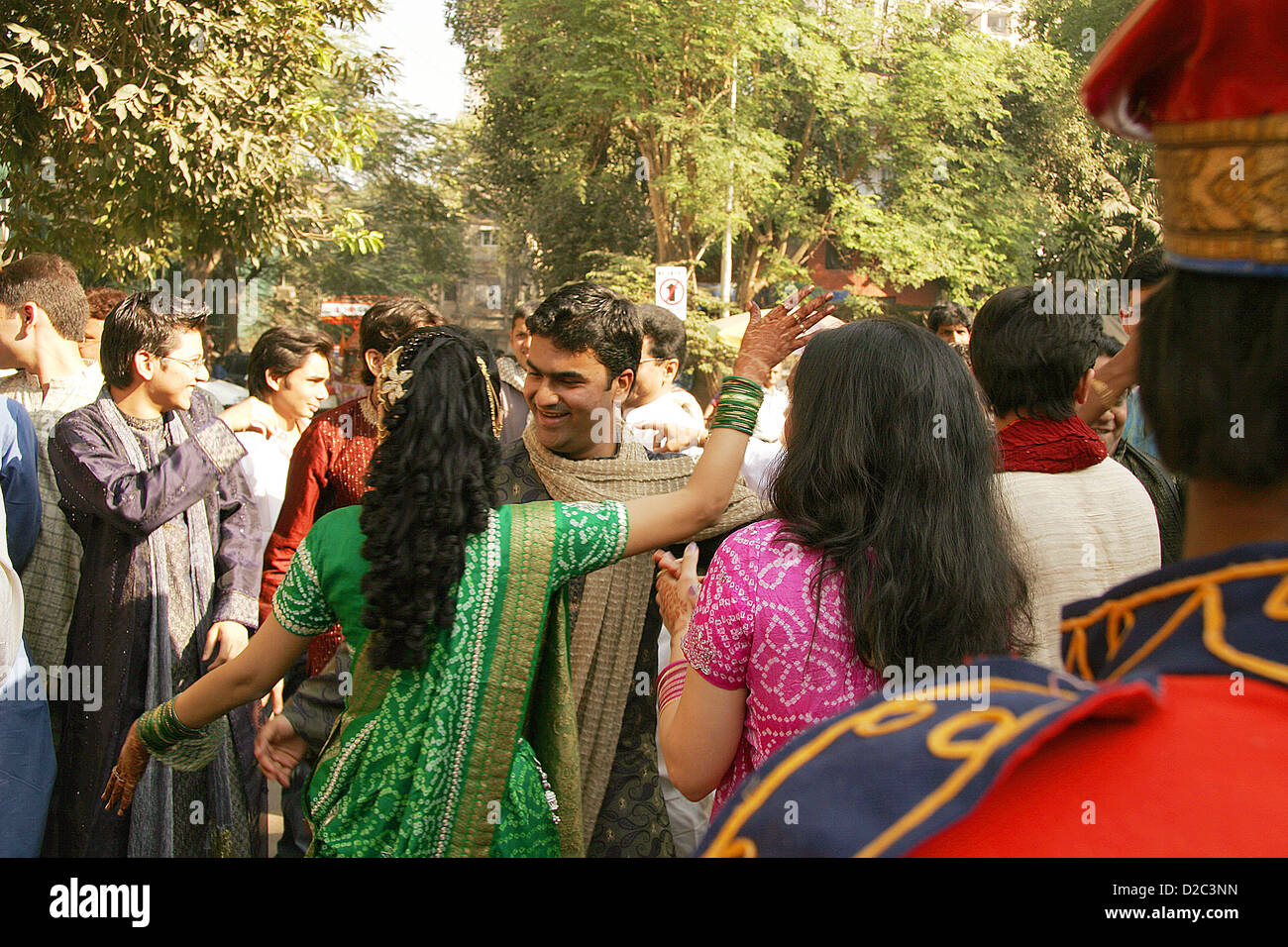 Celebrating By Dancing In Indian Gujarati High Resolution Stock ...