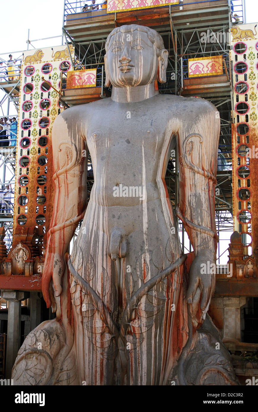 Bahubali Statue, Sravanbelagola, Banglore, Karnataka, India Stock Photo ...
