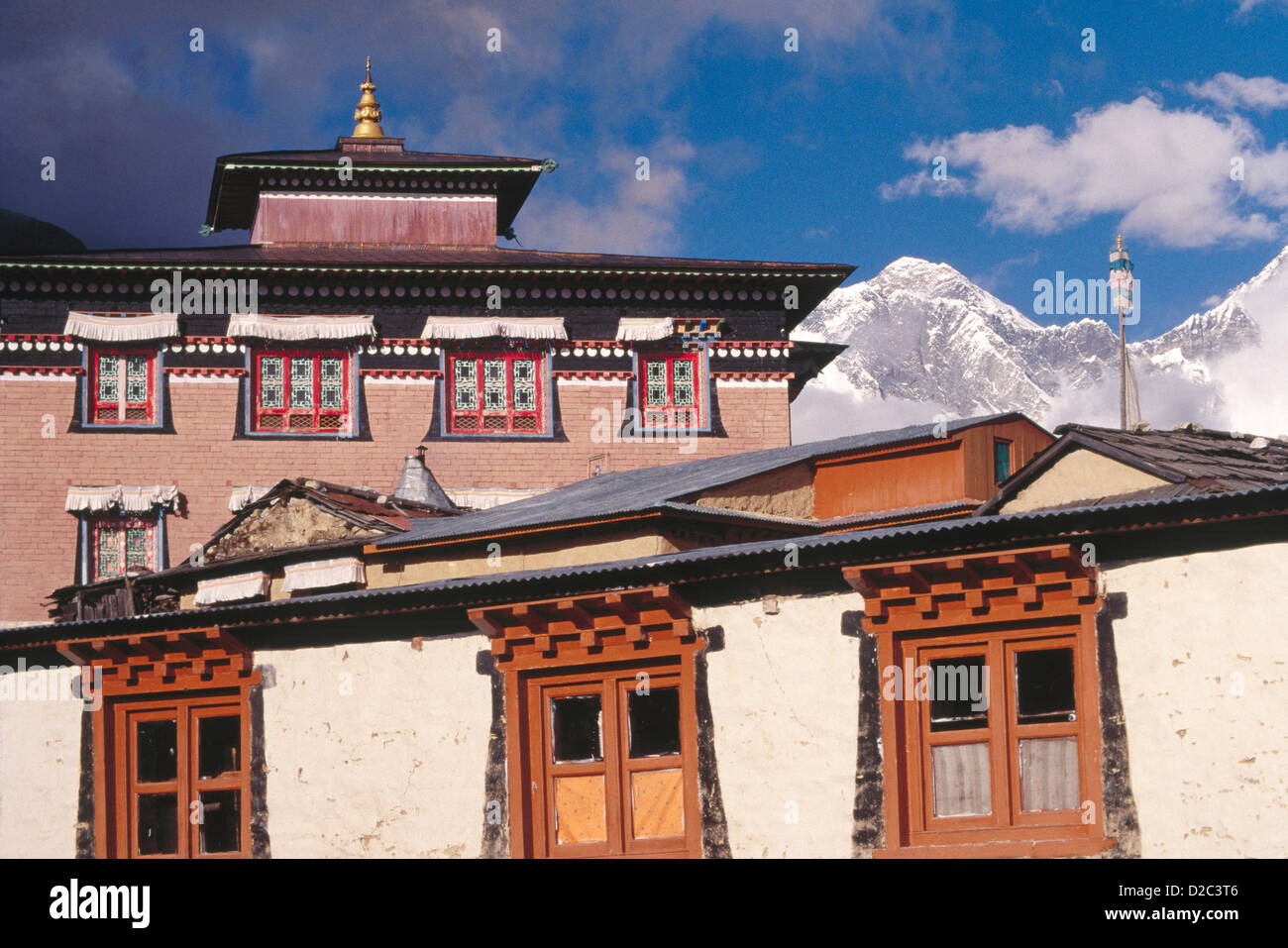Tengpoche Buddhist Monastery, 3870 Meter, With Windows, Mount Everest ...