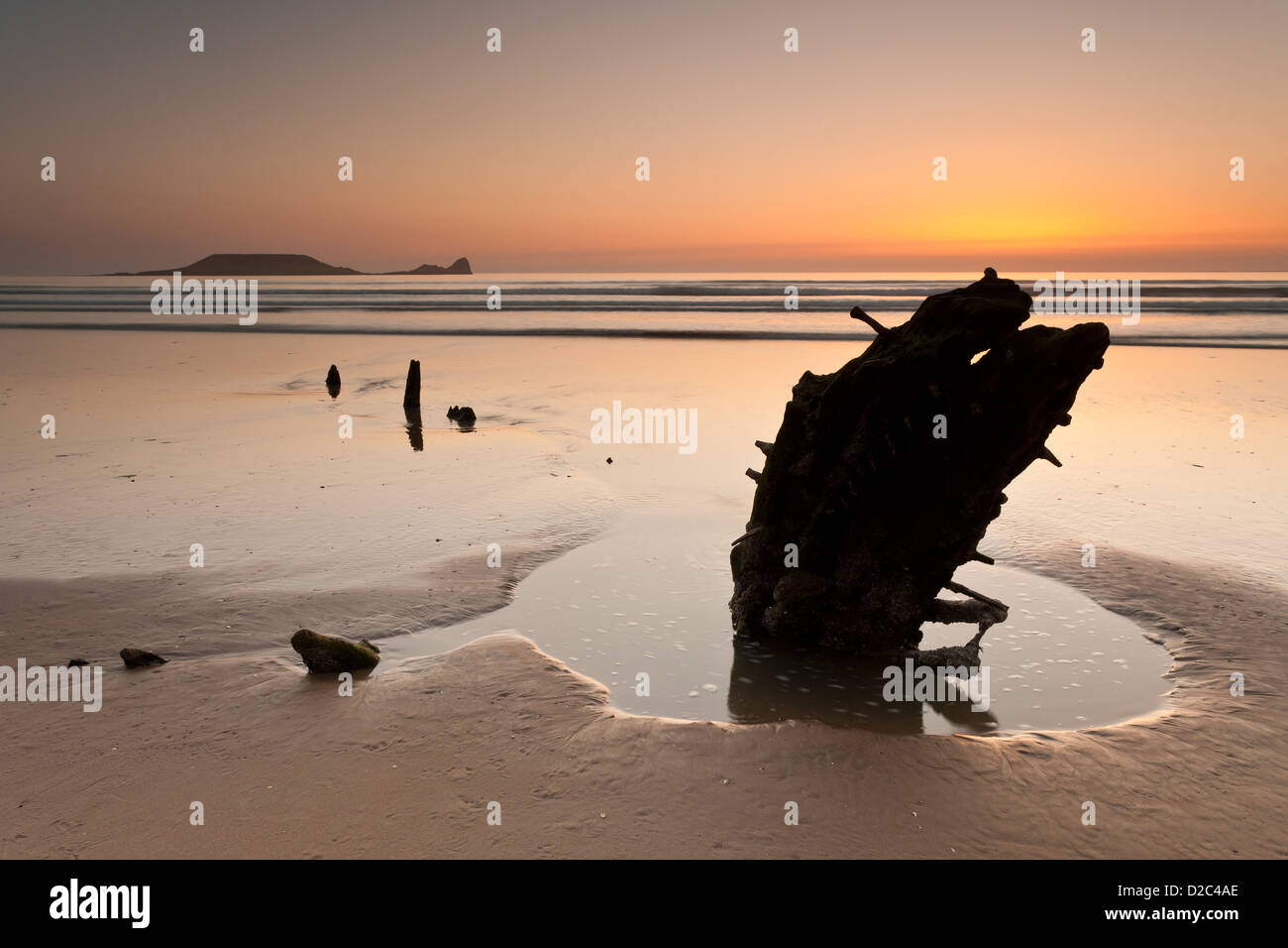 Gower shipwreck hi-res stock photography and images - Alamy