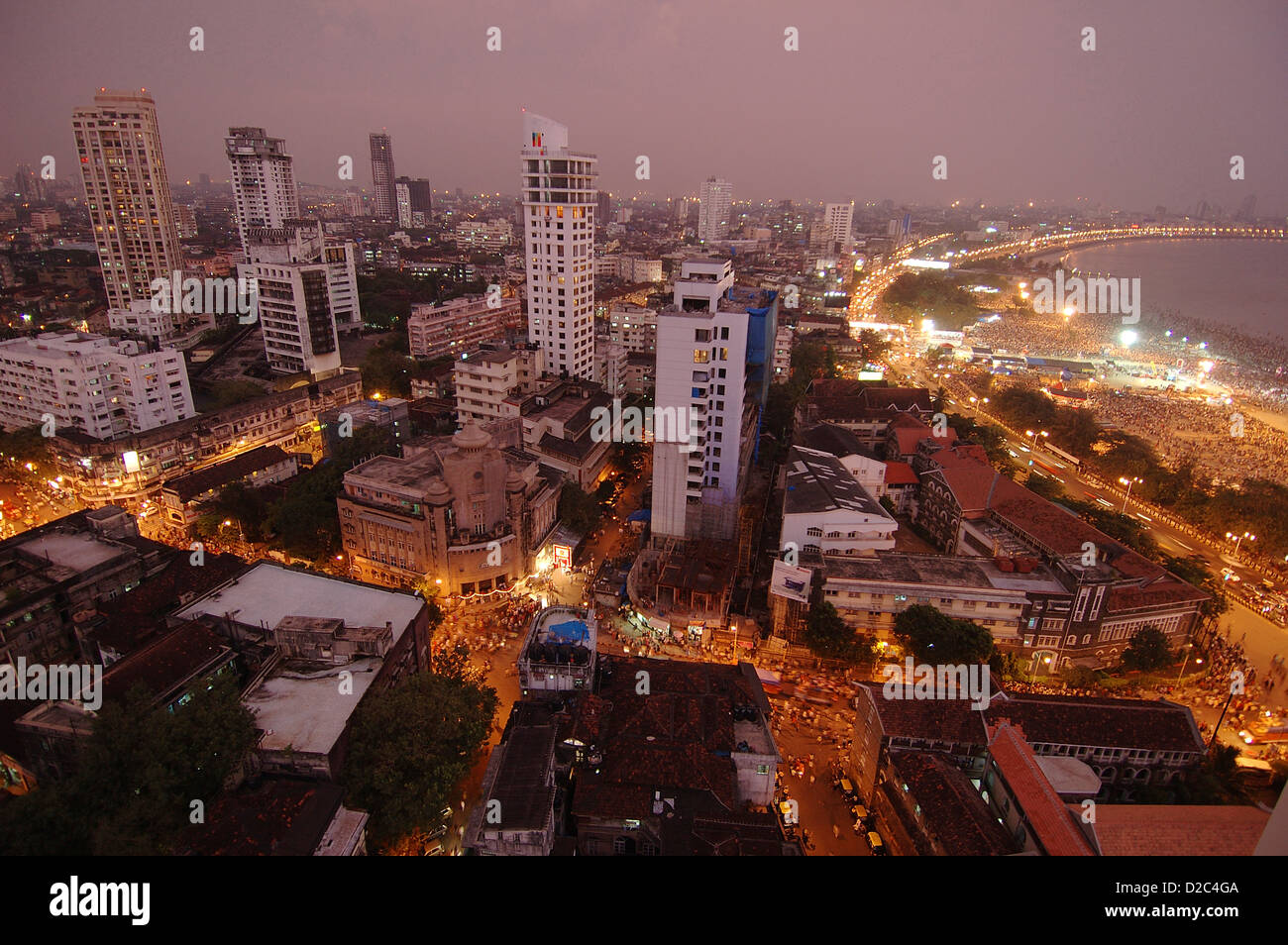 Mumbai Skyline Buildings, Late Evening, Dusk, After Sunset, Bombay ...