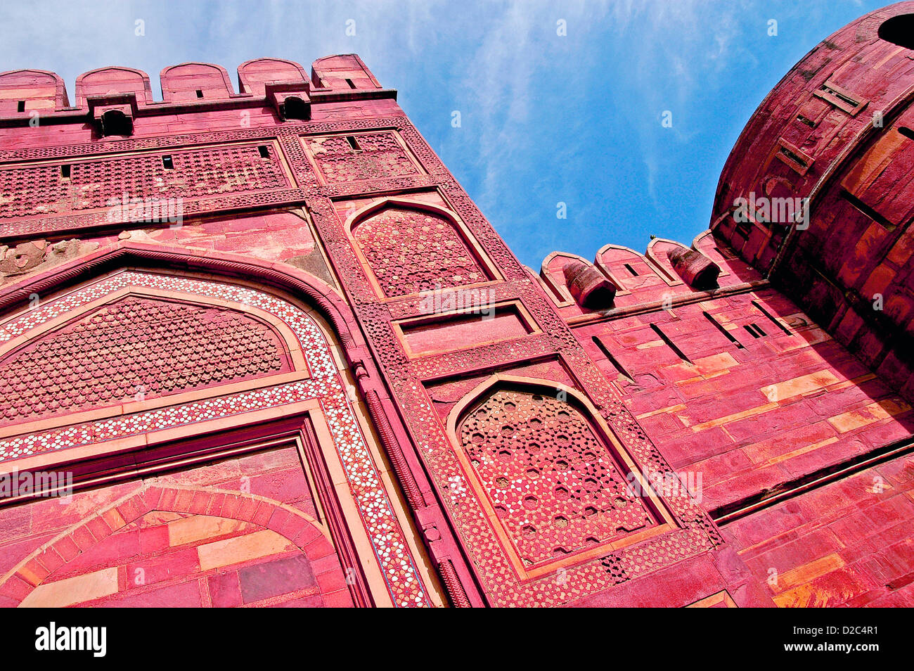 Old Historical Monument Red Agra Fort, Agra, Uttar Pradesh , India ...