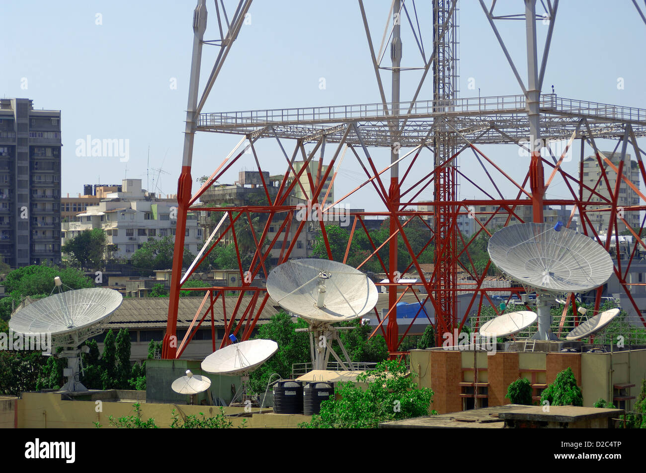 Tv Tower, Broadcasting, Dish Antenna, Bombay Mumbai, Maharashtra, India ...