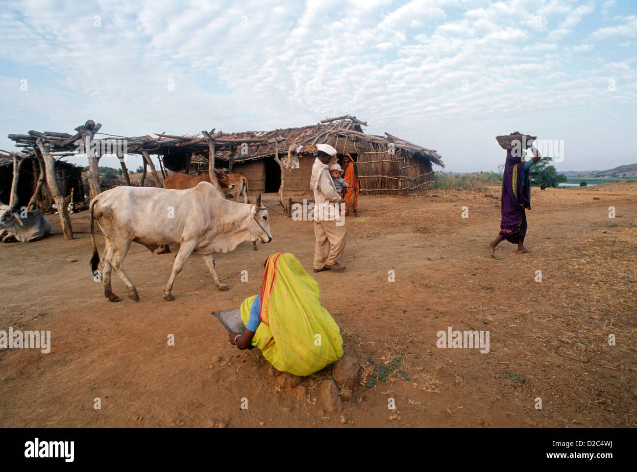 Village Life, Kala Pani, Dhule, Maharashtra, India Stock Photo - Alamy