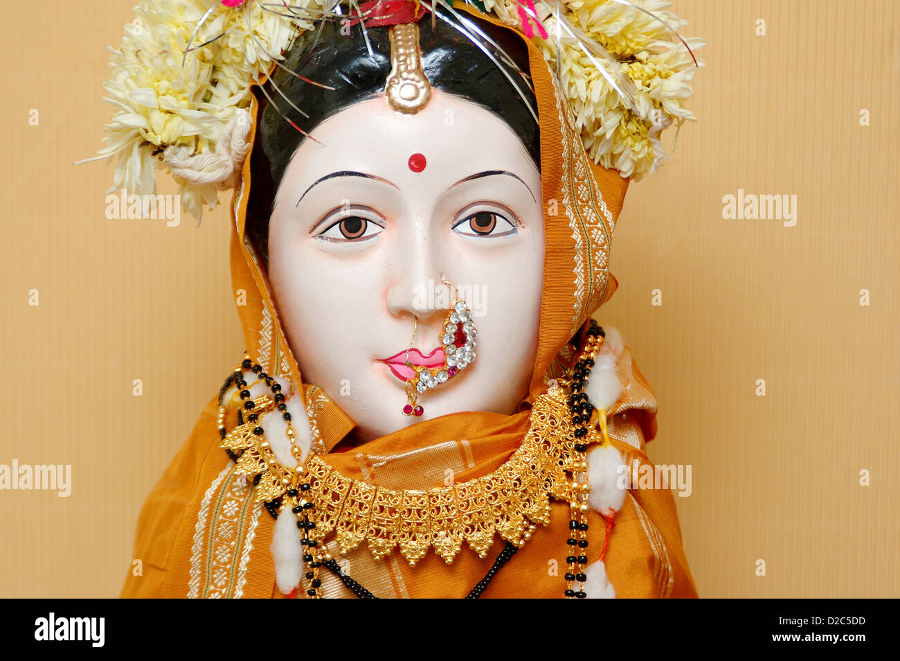 Goddess Gauri Brought And Worshiped During Ganesh Ganpati Festival ...