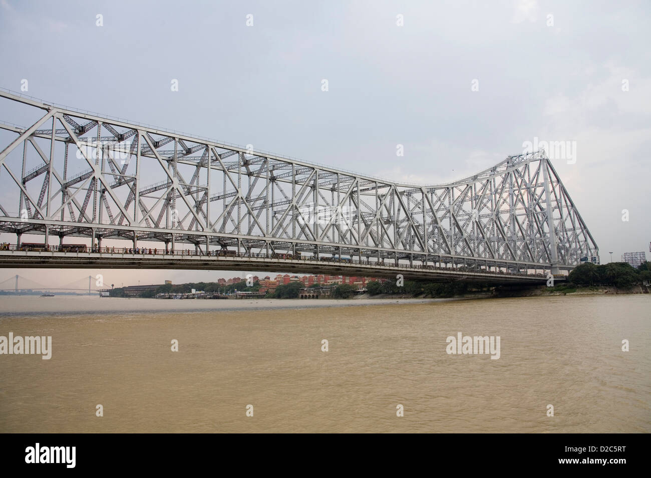 Howrah Bridge Now Rabindra Setu. River Hooghly, Calcutta Kolkata, West ...