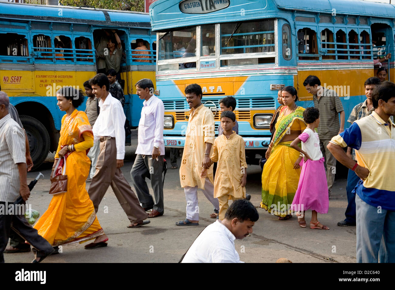 Street Scene, Calcutta Kolkata, West Bengal, India Stock Photo - Alamy
