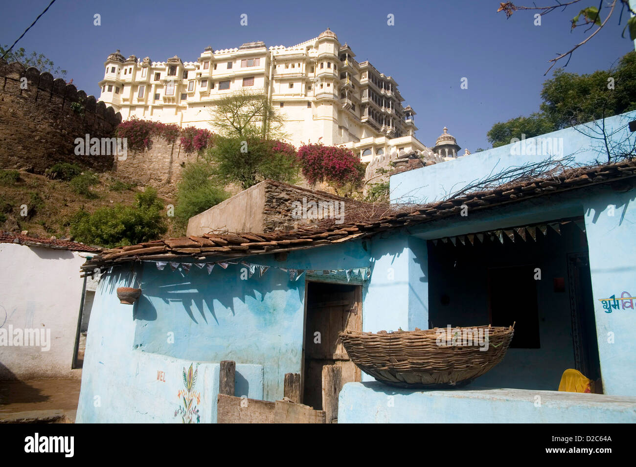 Devi Garh Fort Palace, Now A Hotel. Village Delwara, Udaipur, Rajasthan ...