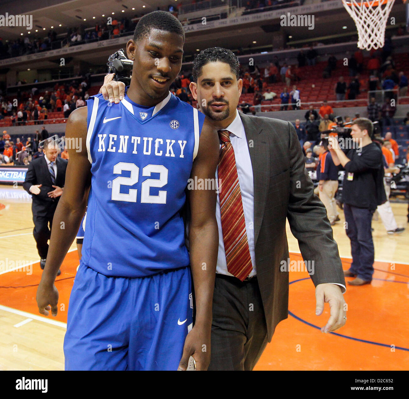 Jan. 19, 2013 - Auburn, AL, USA - Kentucky Wildcats forward Alex ...