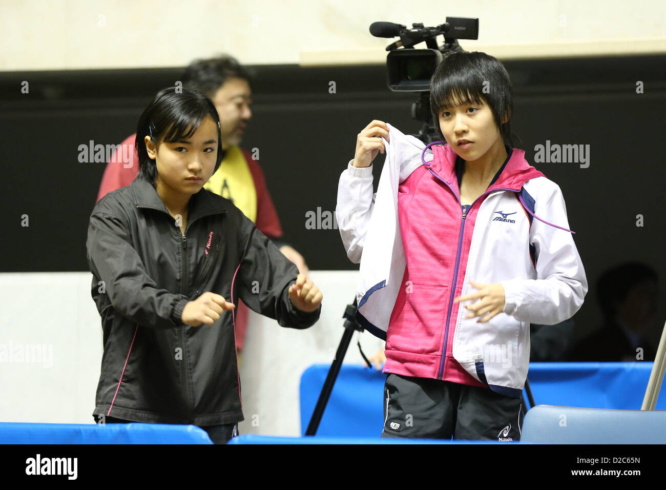 Mima Ito & Miu Hirano, JANUARY 18, 2013 - Table Tennis : All Japan ...