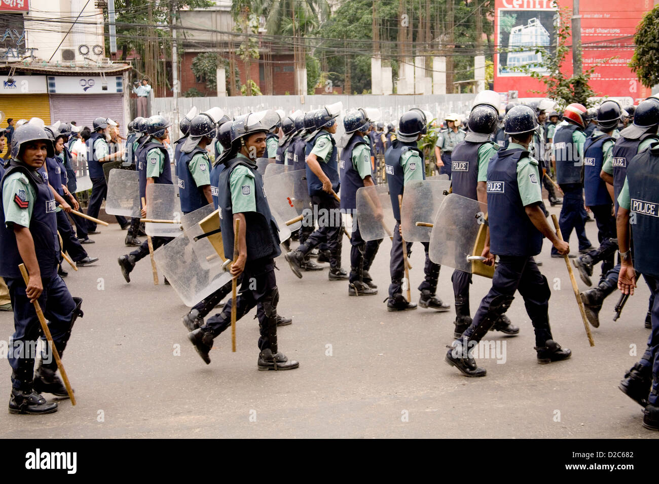 Marching police black hi-res stock photography and images - Alamy