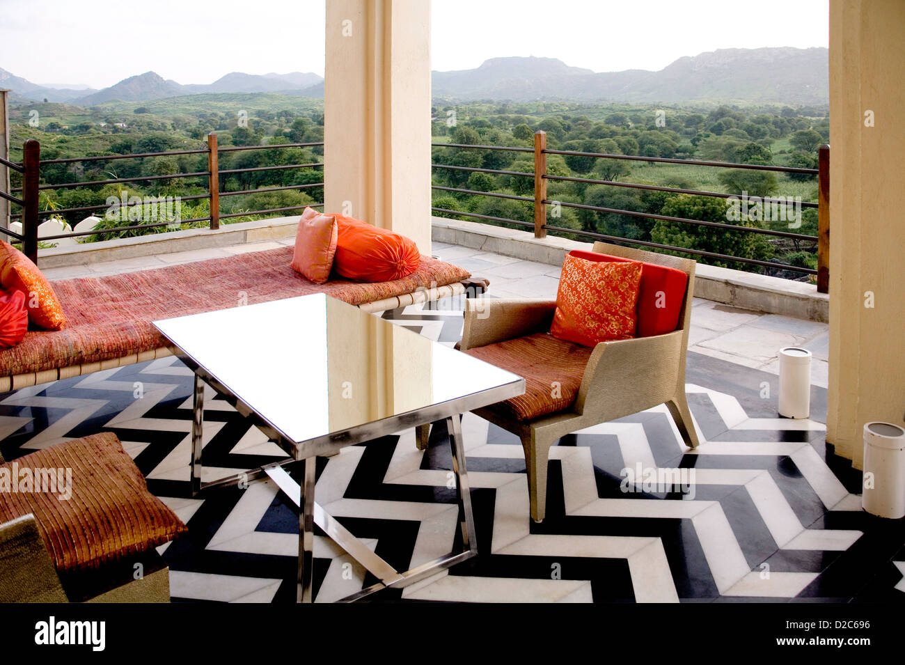 Devi Garh Fort Palace, Now A Hotel. Village Delwara, Udaipur, Rajasthan ...