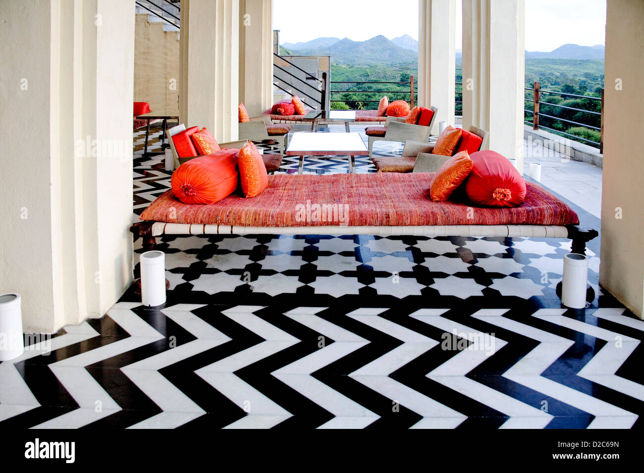 Devi Garh Fort Palace, Now A Hotel. Village Delwara, Udaipur, Rajasthan ...