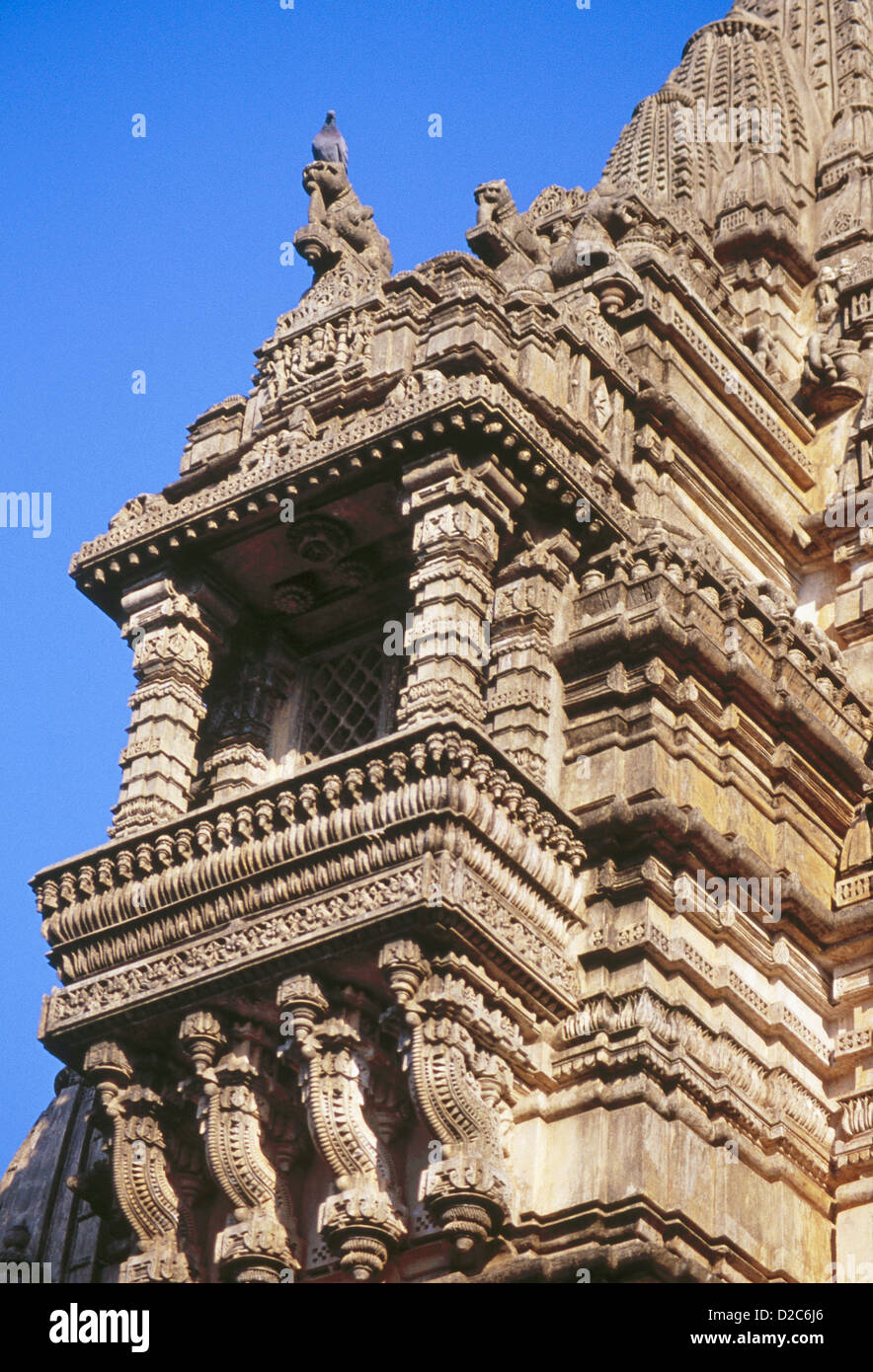 Palitana Jain Temples Complex Balcony Of Temple At Gujarat, India Stock ...