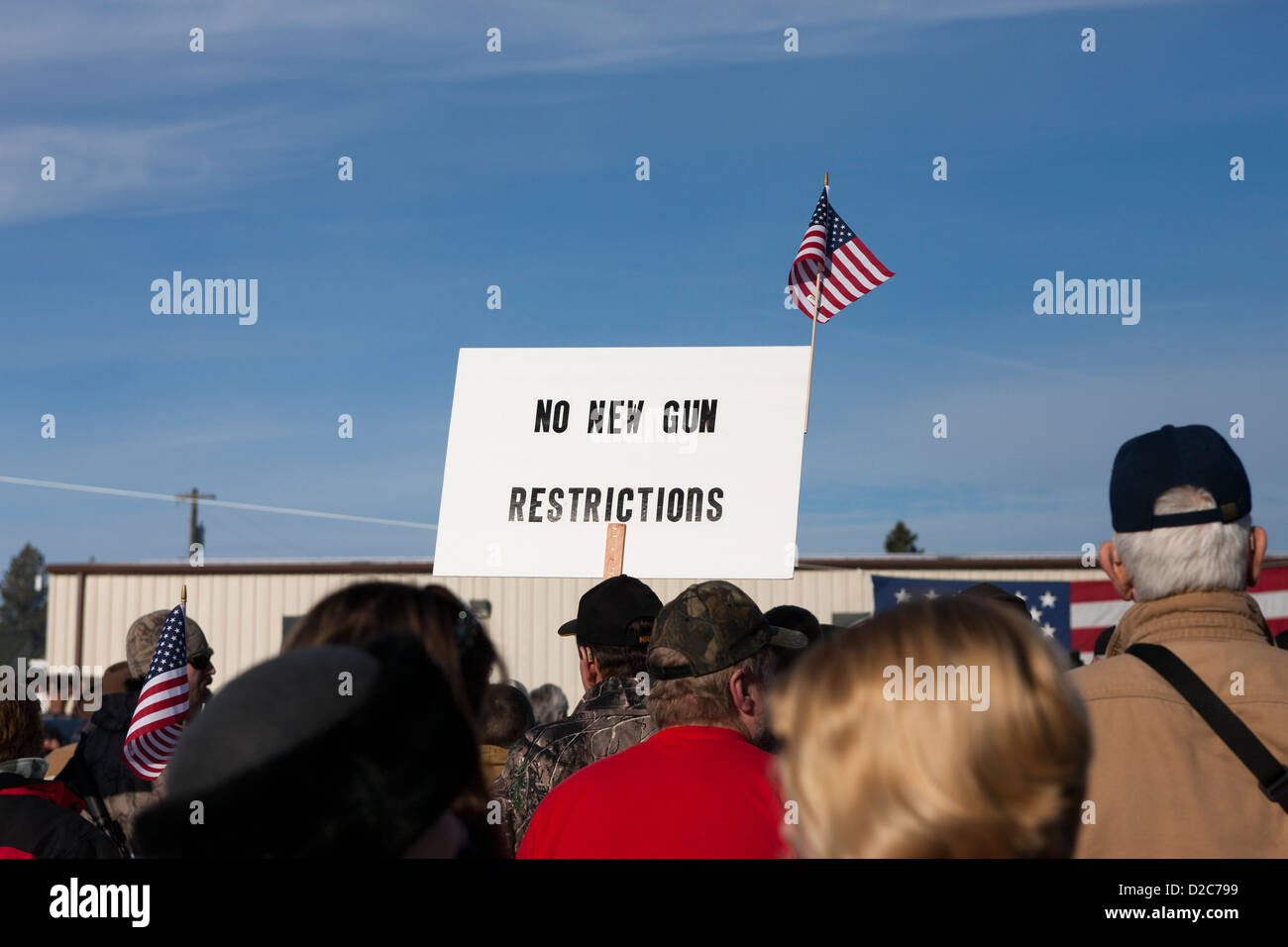 Sign at pro 2nd Amendment rally Stock Photo - Alamy