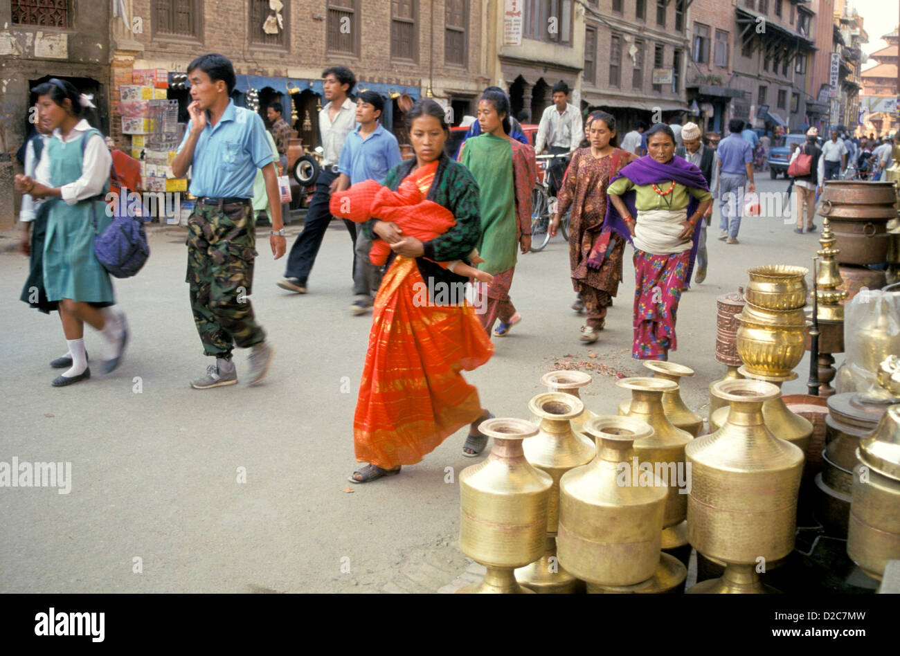 Nepal, Patan. Street Scene Stock Photo - Alamy