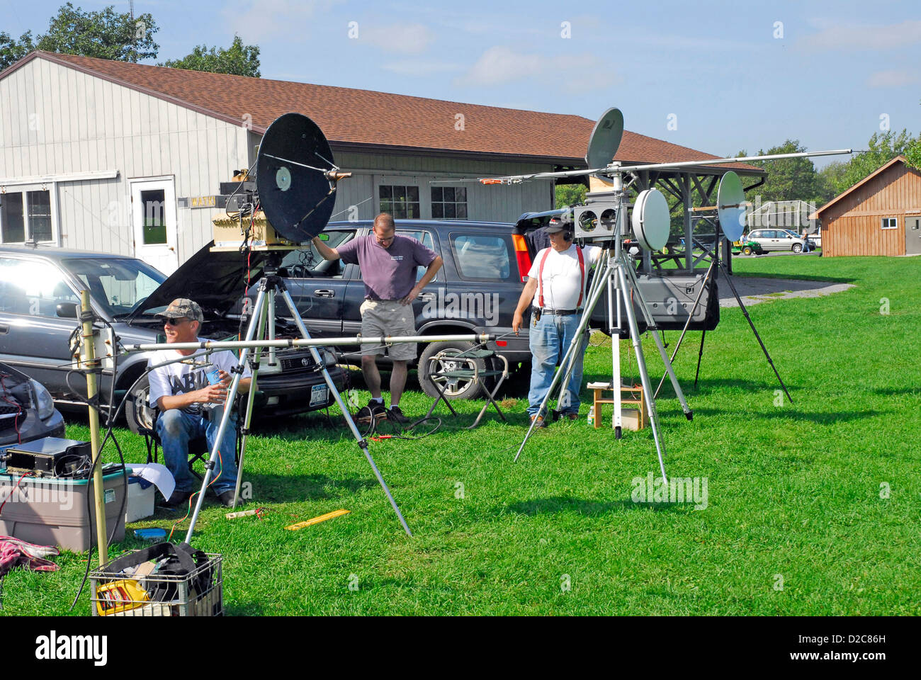 The radio and its operator hi-res stock photography and images - Alamy