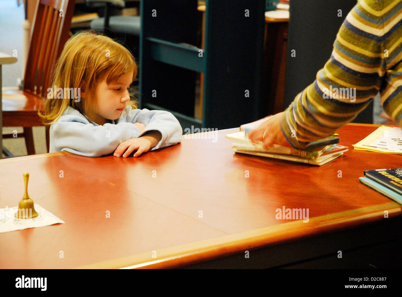 Checking Out Books Library High Resolution Stock Photography and Images ...