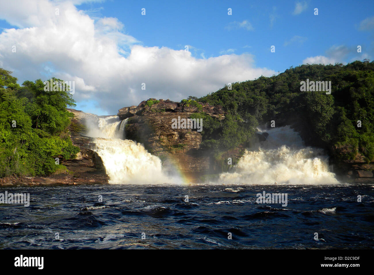 Venezuela, Canaima, Ucaima Hacha waterfall Stock Photo - Alamy