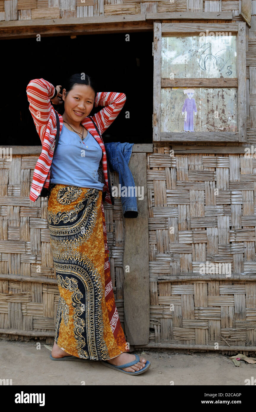 Taunggyi, Myanmar, Portrait of a Young Woman Stock Photo - Alamy
