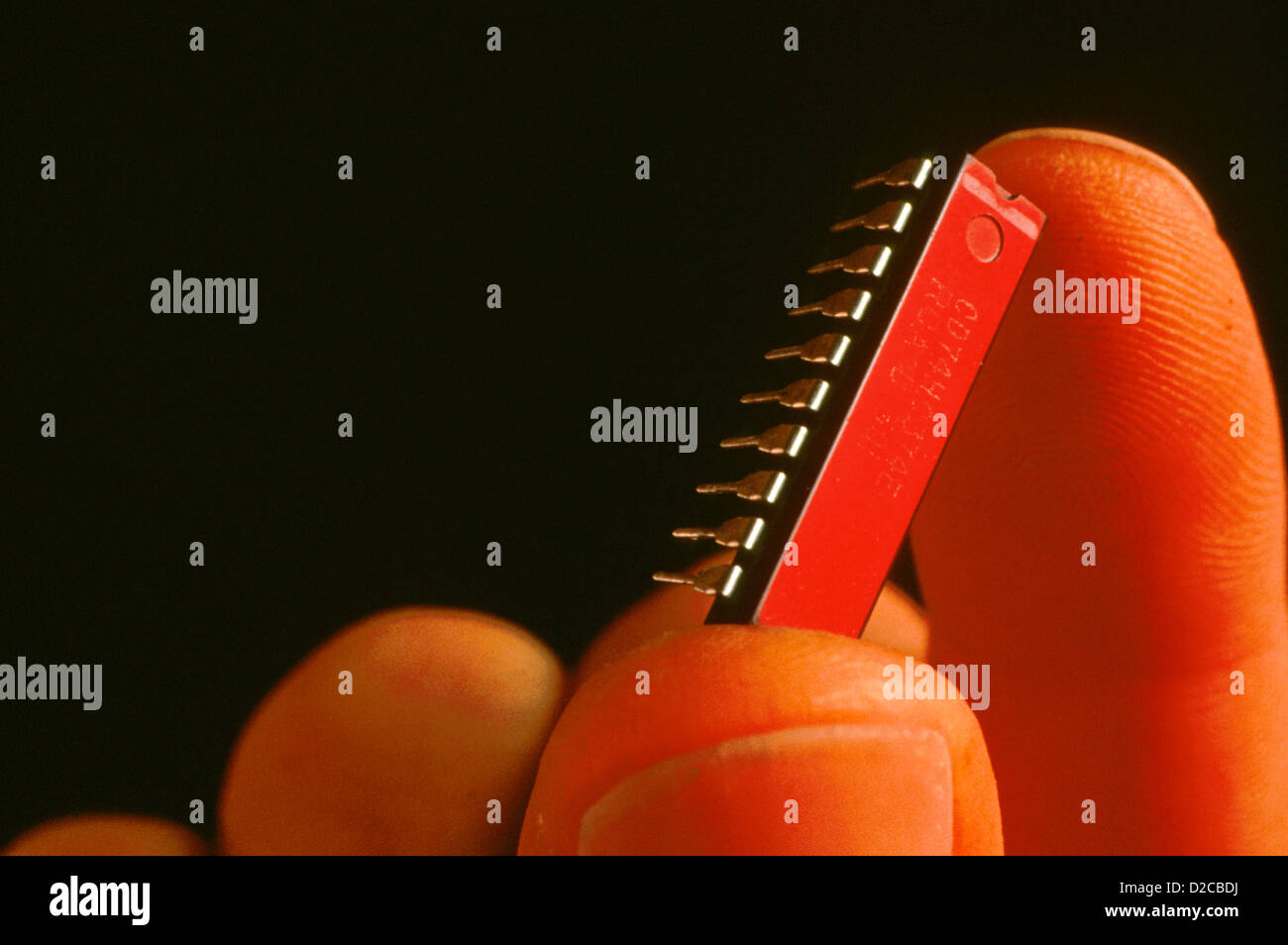 Industry/ Technology/ Computers/ Details/ Hand Holding Chip Stock Photo ...