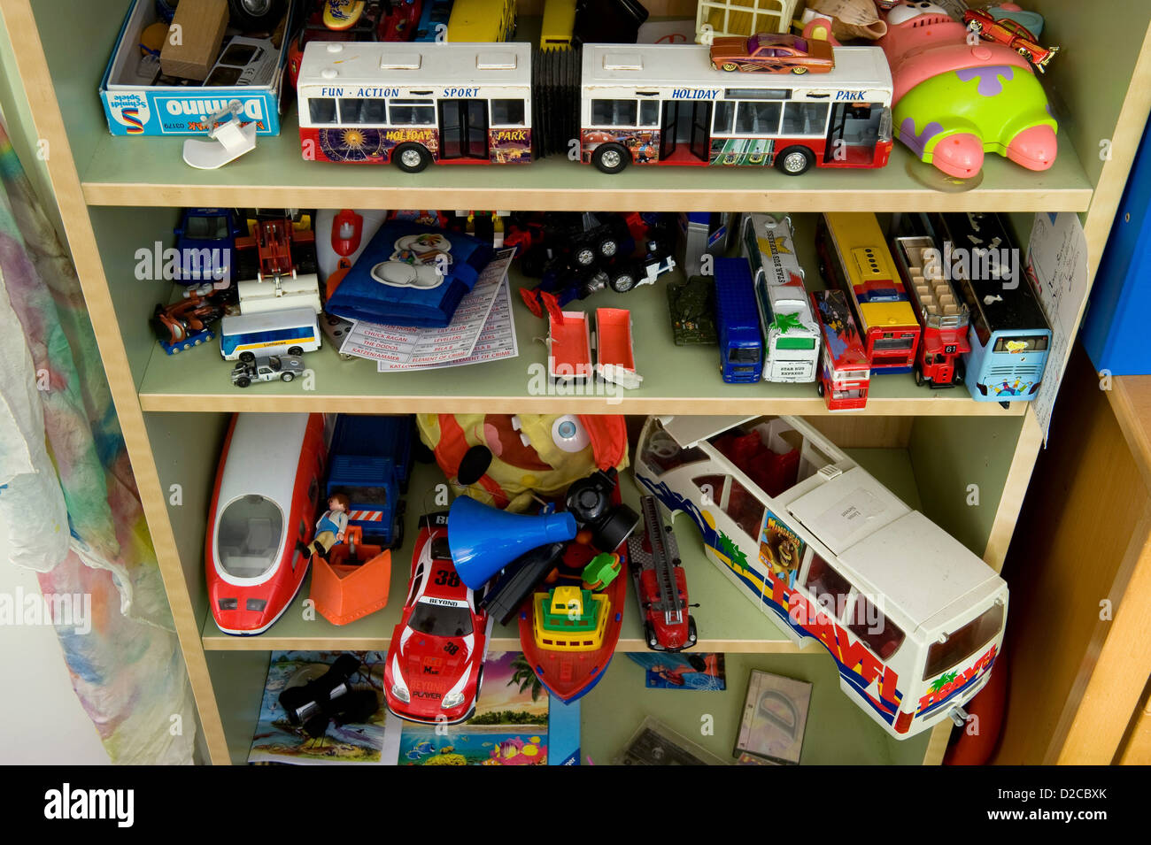 Berlin, Germany, a shelf of toys in a child's Stock Photo - Alamy