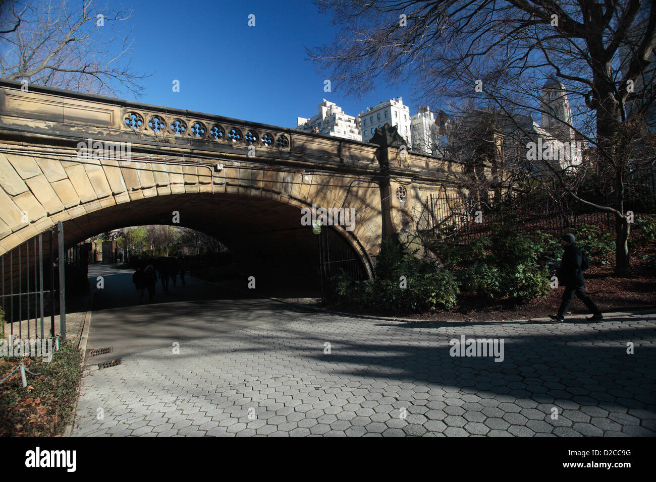 Bridge leading to the Children´s Zoo in Central Park, New York Stock ...
